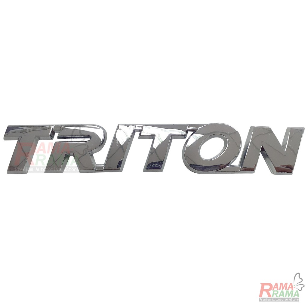 17cm x 3cm (TRITON) Sport 3D ABS Plastic Chrome Plated Decorative Car ...