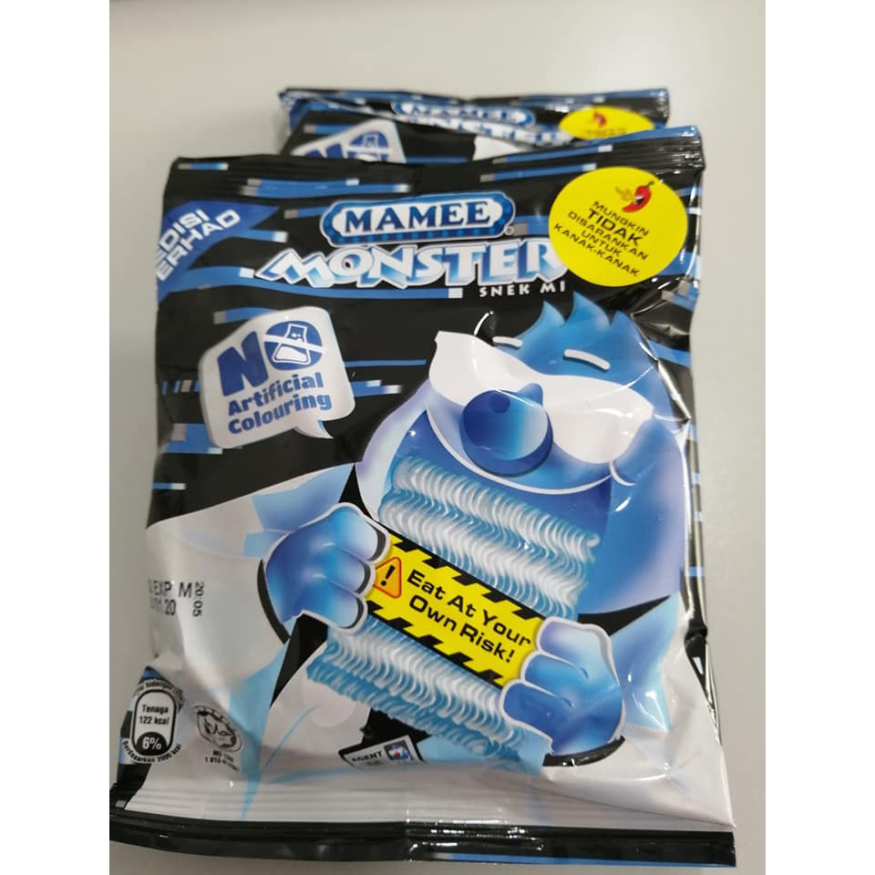 Mamee Monster Edisi Terhad Blue Limited Edition Ghost Pepper Noodle ...