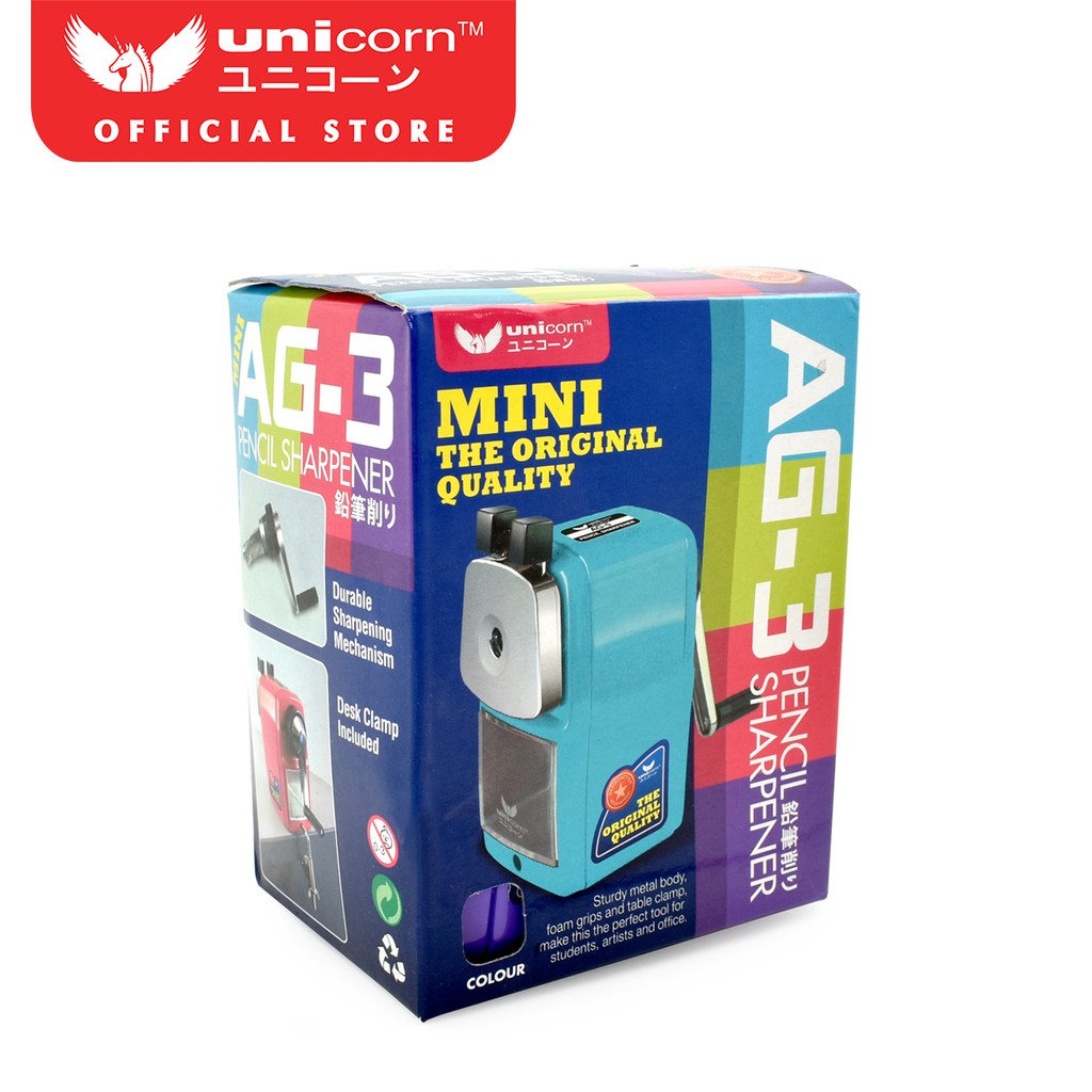 Unicorn Stationery Table Top Sharpener with Desk Clamp AG-3 Random ...