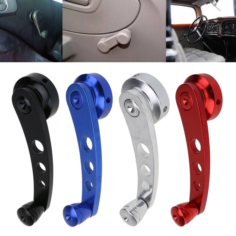 2PCS Car Window Handle Modified Aluminum Alloy Window Handle Metal ...