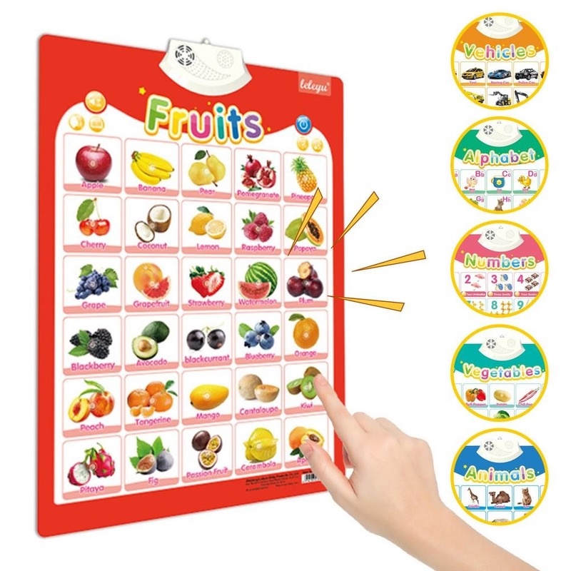 Electronic Wall Chart Sound Interactive Alphabet English Learning ...