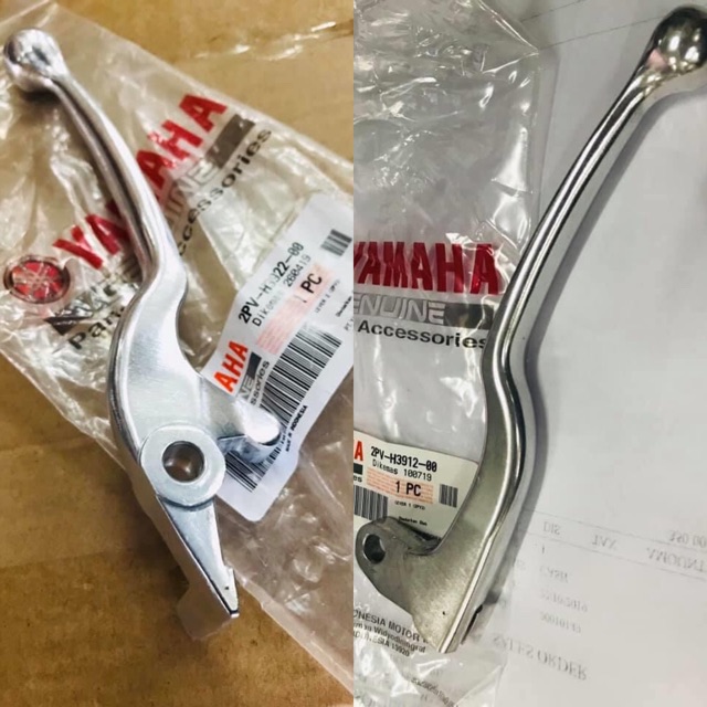 Y15 NVX BRAKE LEVER & Y15 CLUTCH LEVER SILVER (100%ORIGINAL) SNIPER ...