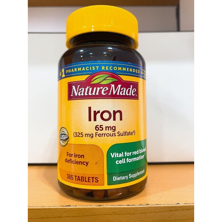 Nature Made Iron 65mg 365 tablets | Shopee Malaysia