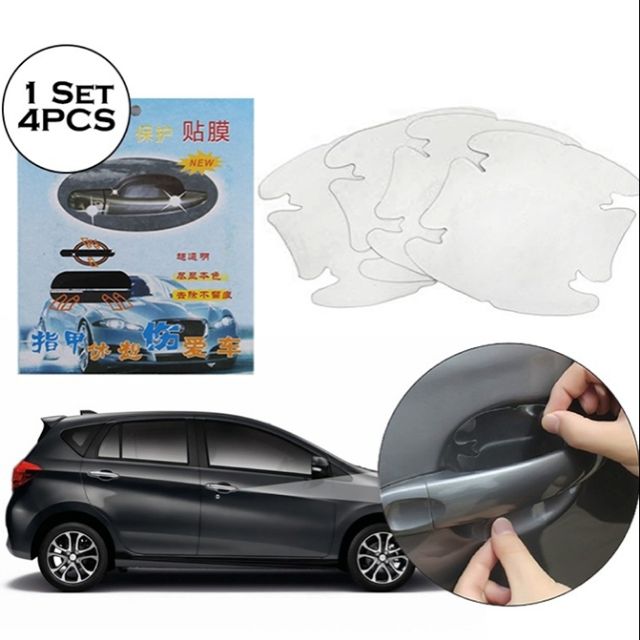 Car door sticker handle protection Film Sticker exterior transparent ...