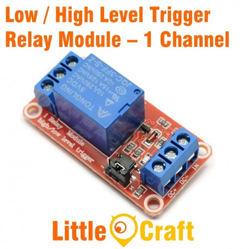 1 Channel Isolated 5V Relay Module With Low / High Level Trigger Option ...