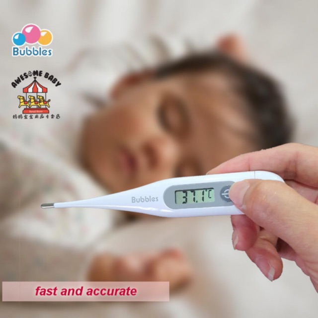 Bubbles Digital Thermometer Termometer Digital dengan Bunyi Beep ...