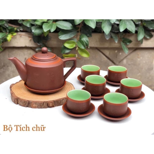 Bat Trang ceramic tea set with Tich shape - Phuc Loc Tho | Shopee Malaysia