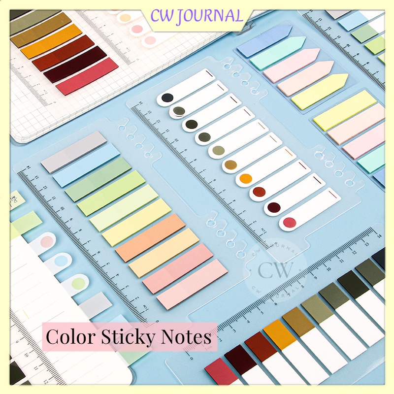CW Journal 200pcs Vintages Color Morandi Color Dot Sticky Notes Diary ...