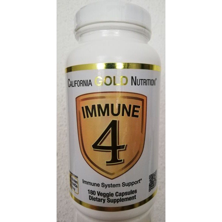 (180 Veggie Capsules)California Gold Nutrition Immune 4 Immune System ...