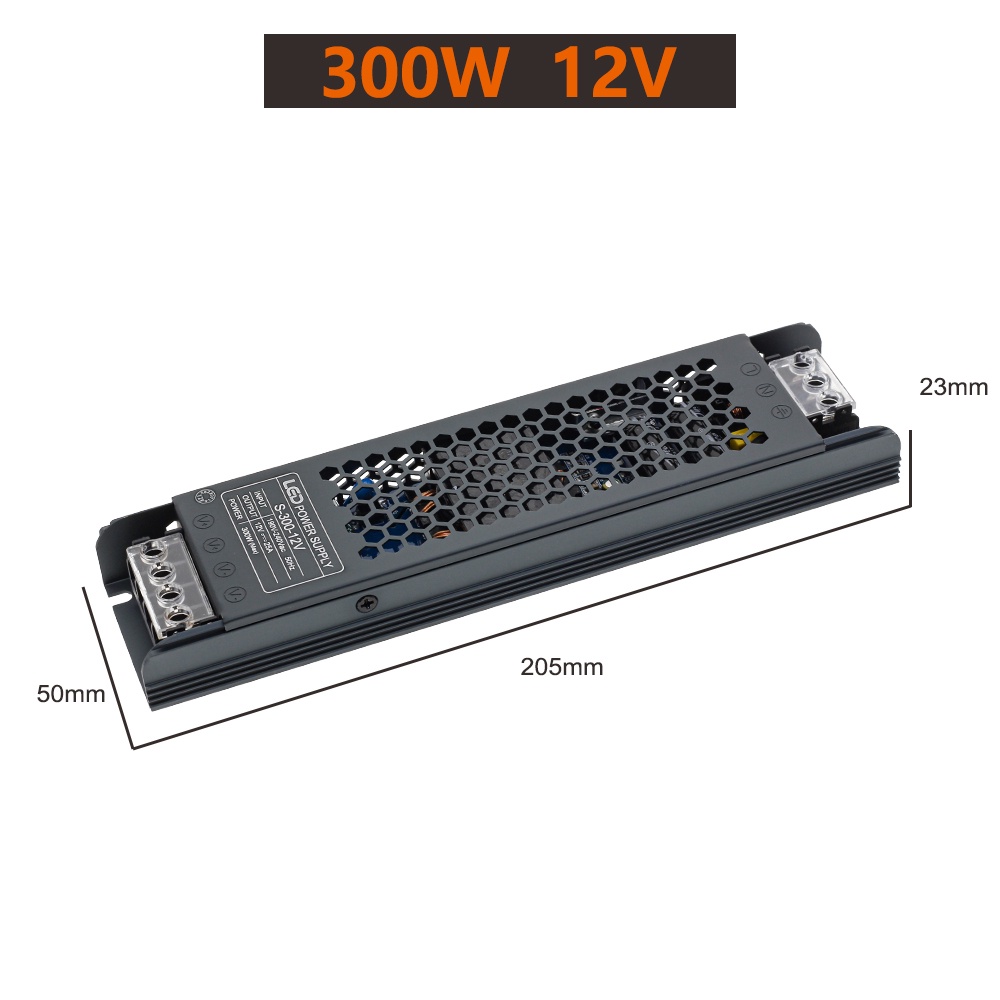 [New Arrival] LED Power Supply DC12V 24V Ultrathin LED Driver Mute Lighting Transformers 60W ...