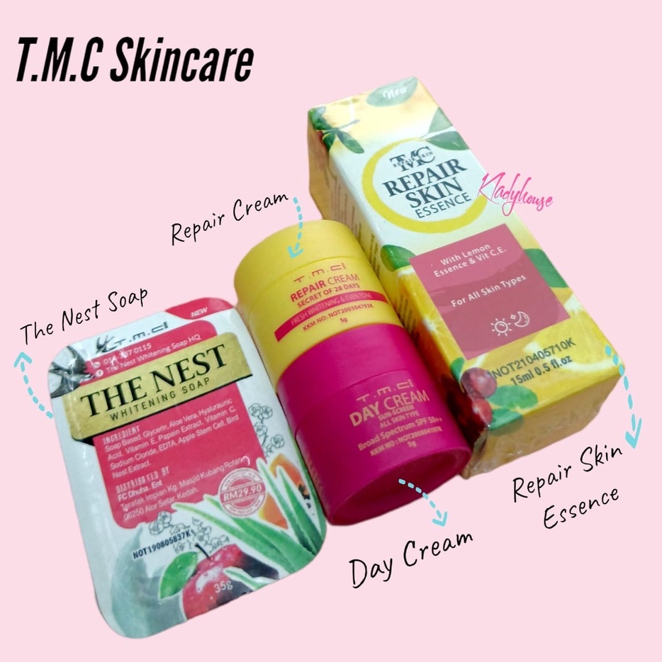 TMC SABUN | DAY CREAM | REPAIR CREAM | REPAIR SKIN ESSENCE / T.M.C ...