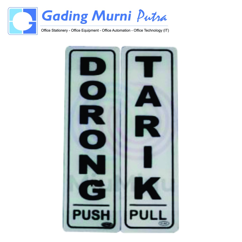 Gm Label Sticker Door Label Push Pull Push Slide | Shopee Malaysia