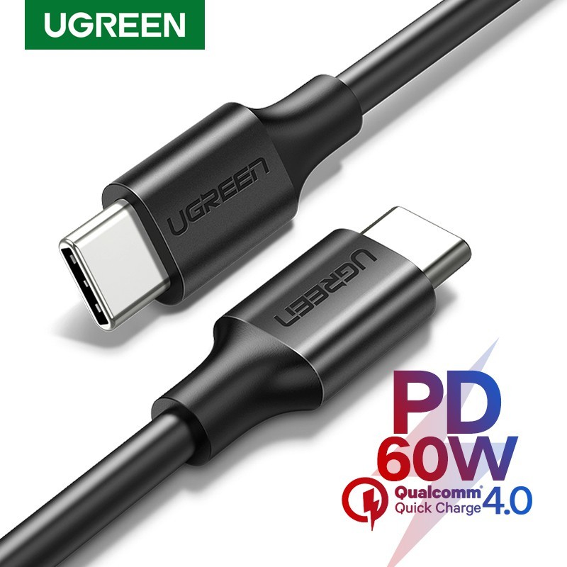 UGREEN 60W (USB-C to USB-C) Fast Charge Data Cable / Type C Mobile Charging Cable | Shopee Malaysia