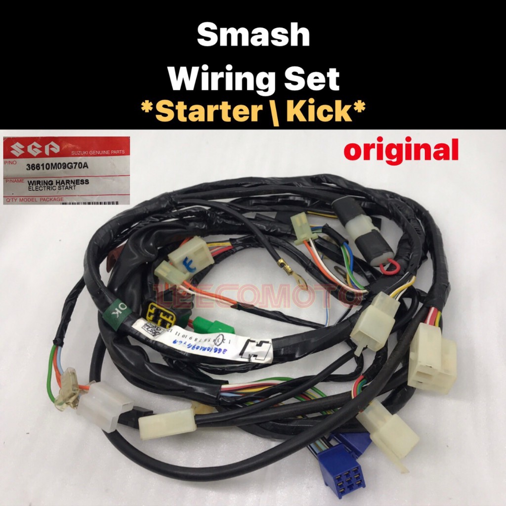 SUZUKI SMASH WIRING ORIGINAL ( KICK / STARTER ) // HARNESS WIRING ...