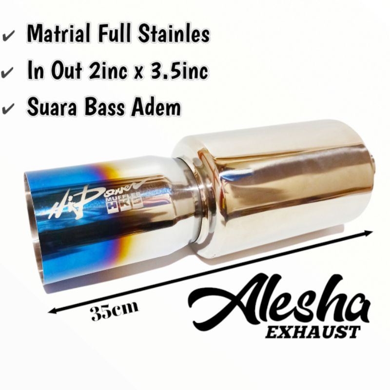 HKS Hi-Power Burntype Car Racing Exhaust Full Sound Gahar 3.5inc | Shopee Malaysia