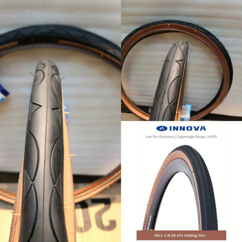 Innova Skinwall / Tan wall Tayar 20x1-1/8(451) / 20x1-3/8(451) / 20x1 ...