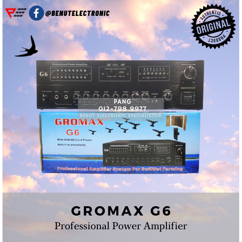 Gromax G6 Professional Power Amplifier With USB/SD Card Player ...