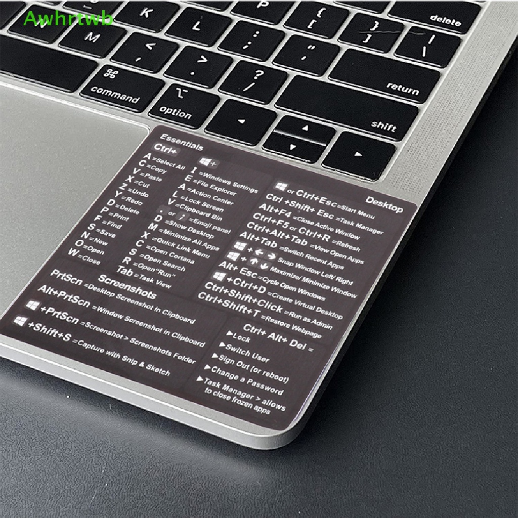 Awhrtwb Windows PC Reference Keyboard Shortcut Sticker Adhesive for PC ...