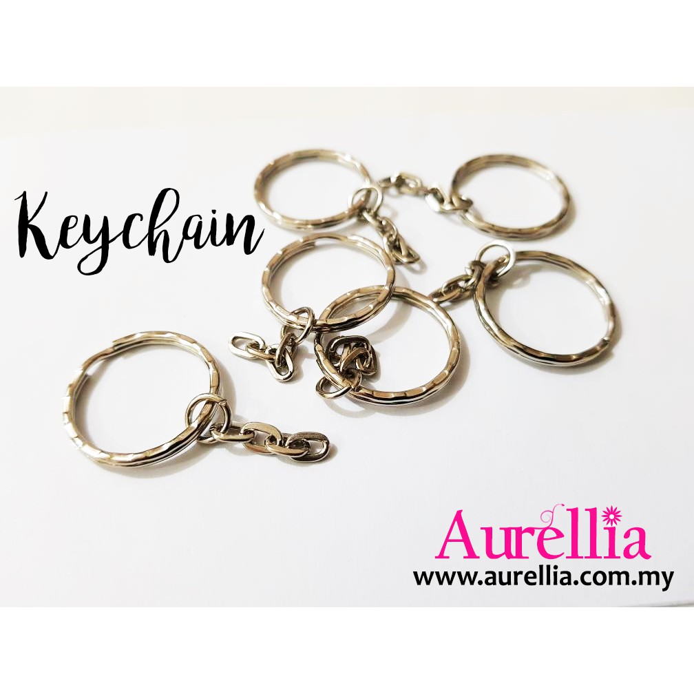 Keychain - 25 MM DIAMETER, SILVER (100 PCS / PACK) | Shopee Malaysia