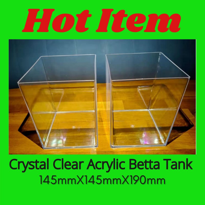 (🔥Ready Stock🔥) Acrylic Betta Fish Tank /Bekas Ikan Laga ...