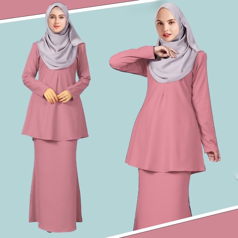 Baju Kurung Moden Set Baju Kurung Muslimah Baju Kurung Viral Baju Kurung Ready Stock Baju