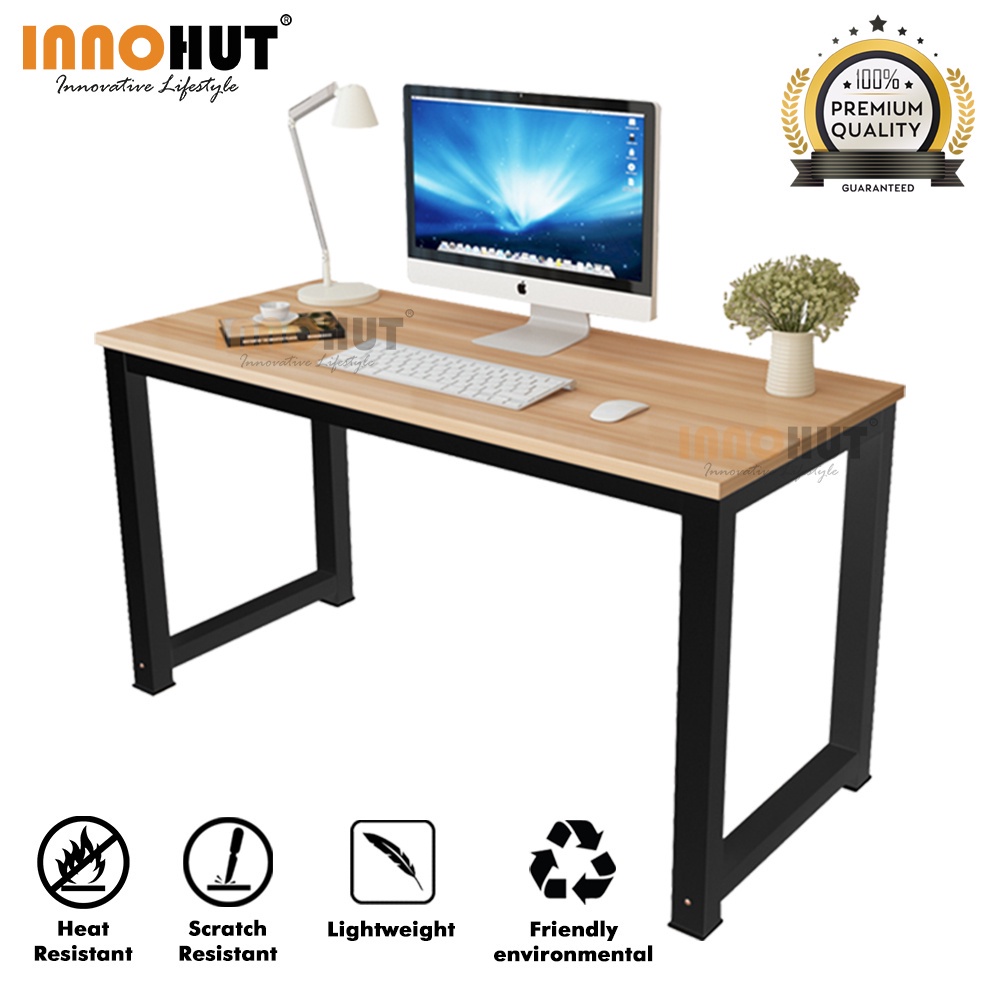 Innohut 120CM Modern Wooden Working Desk Home Study Table Simply Style ...