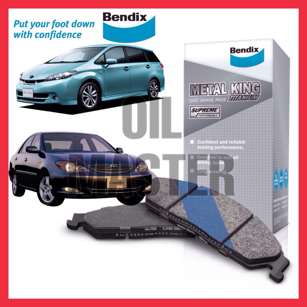 TOYOTA CAMRY ACV30 ACV31 2.0 2.4 WISH 1.8 2.0 FRONT BENDIX METAL KING ...