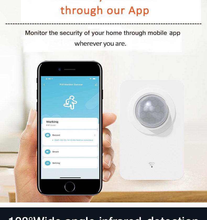 Aerogaz/ Mowe PIR Motion Sensor MW830M Wifi | Shopee Malaysia