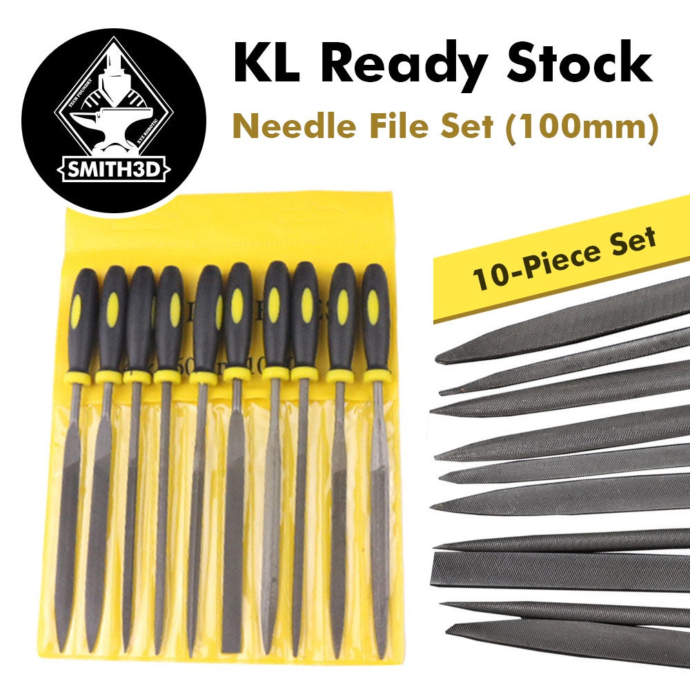 Precision Needle File Set 100mm 10 pcs for Post Processing 3D Printer ...