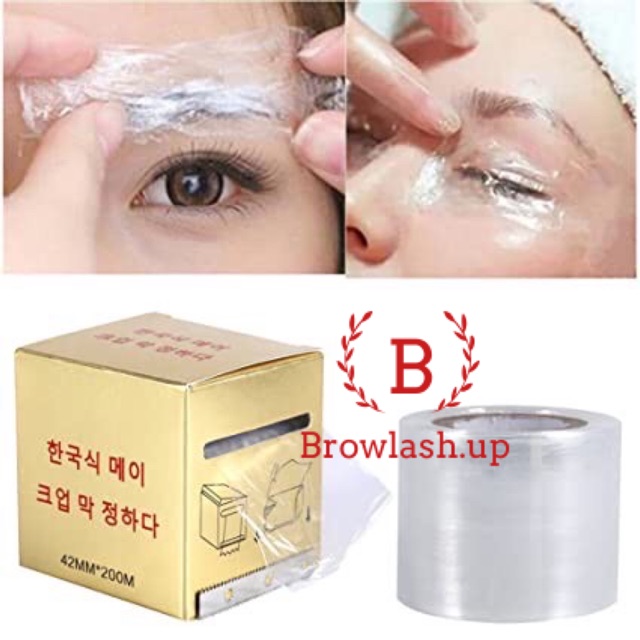 Plastic wrap embroidery lash lift Plastic wrap lashlift anesthetic ...