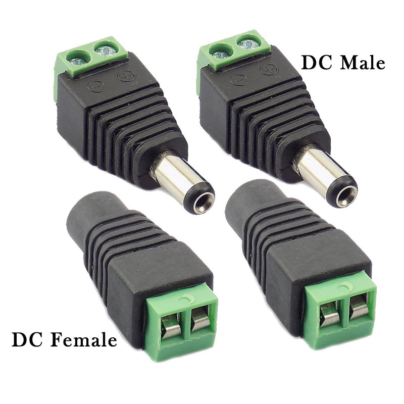 Dc Power Male / Female Jack CCTV Power Cable Connector DC Jack ...
