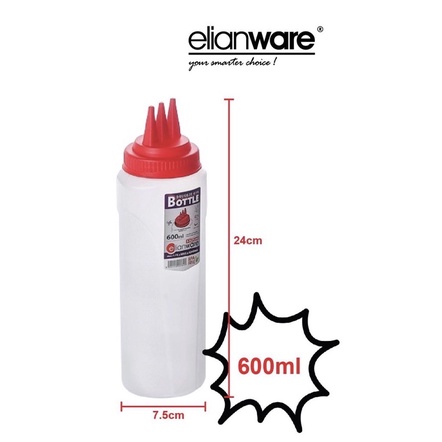 SOS Dispenser Botol Acuan Roti Jala Roti Plastik Botol Sos Condiment ...