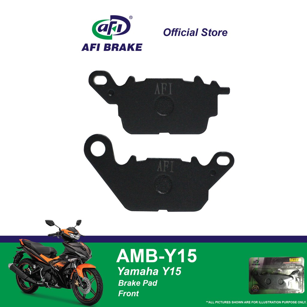 Afi Brake Front Motorcycle Brake Pad - Yamaha Y15 - AMB-Y15 (1 set ...