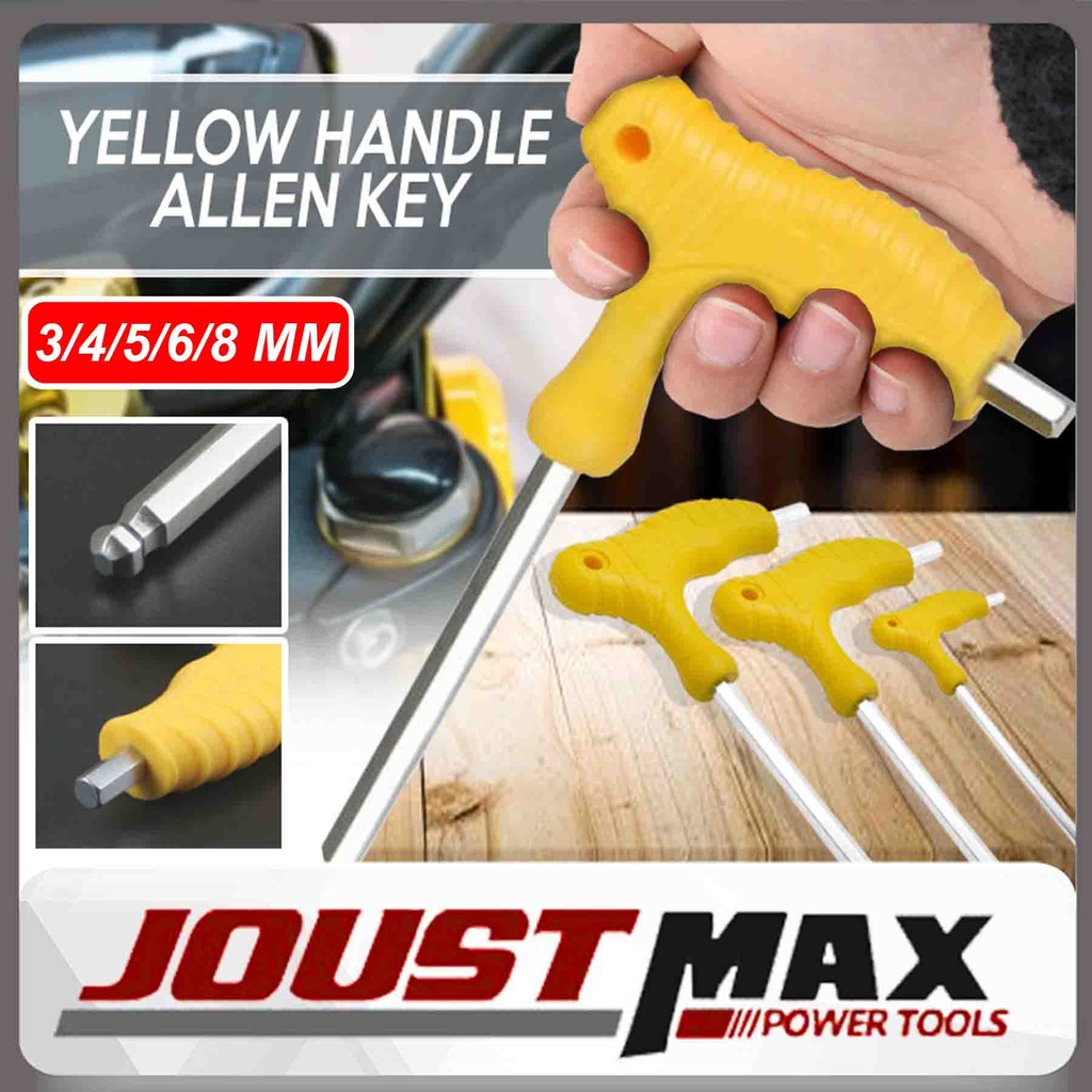 Hex Wrench Allen Key Universal Keys Ball End T-Handle 3/4/5/6/8MM TWO ...