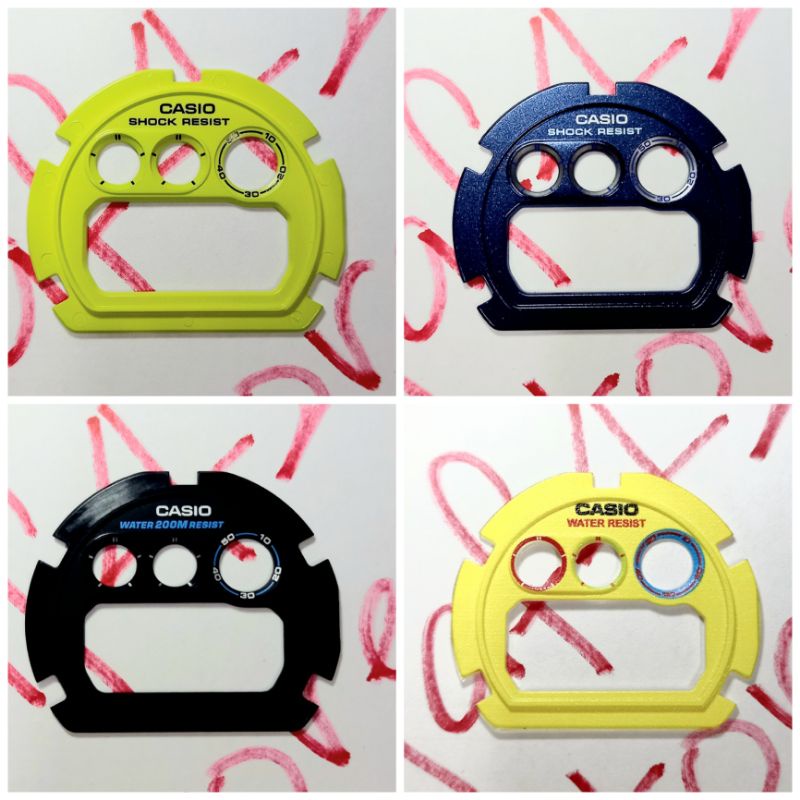 Original & custom G-SHOCK faceplate for DW6900 / DW-6900 CC3 / MF2 ...