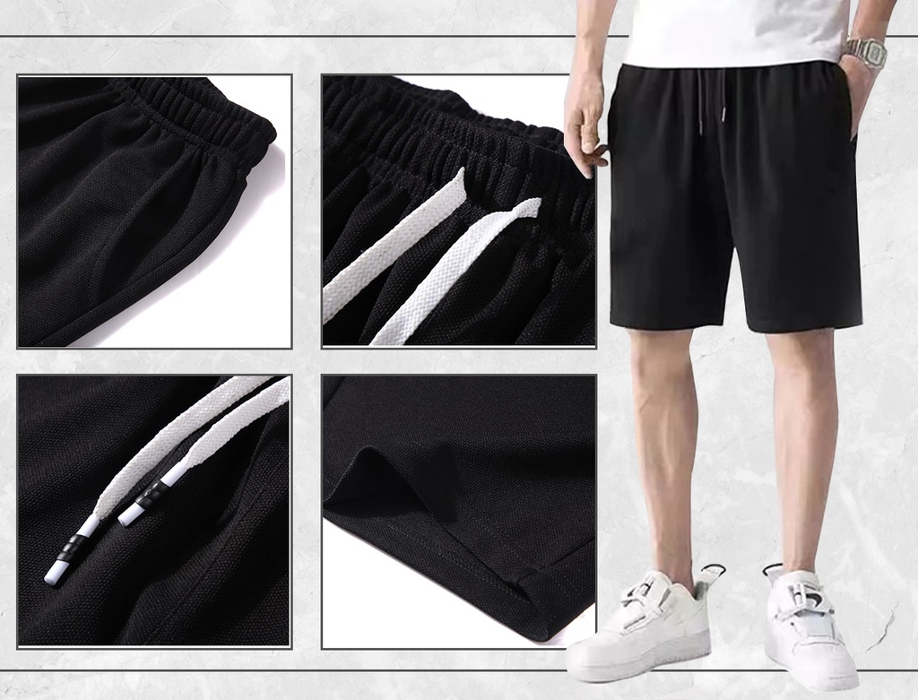 MIKAZE - NEO NEO Men Casual Shorts Plus Size Drawstring Short Pants Gym ...