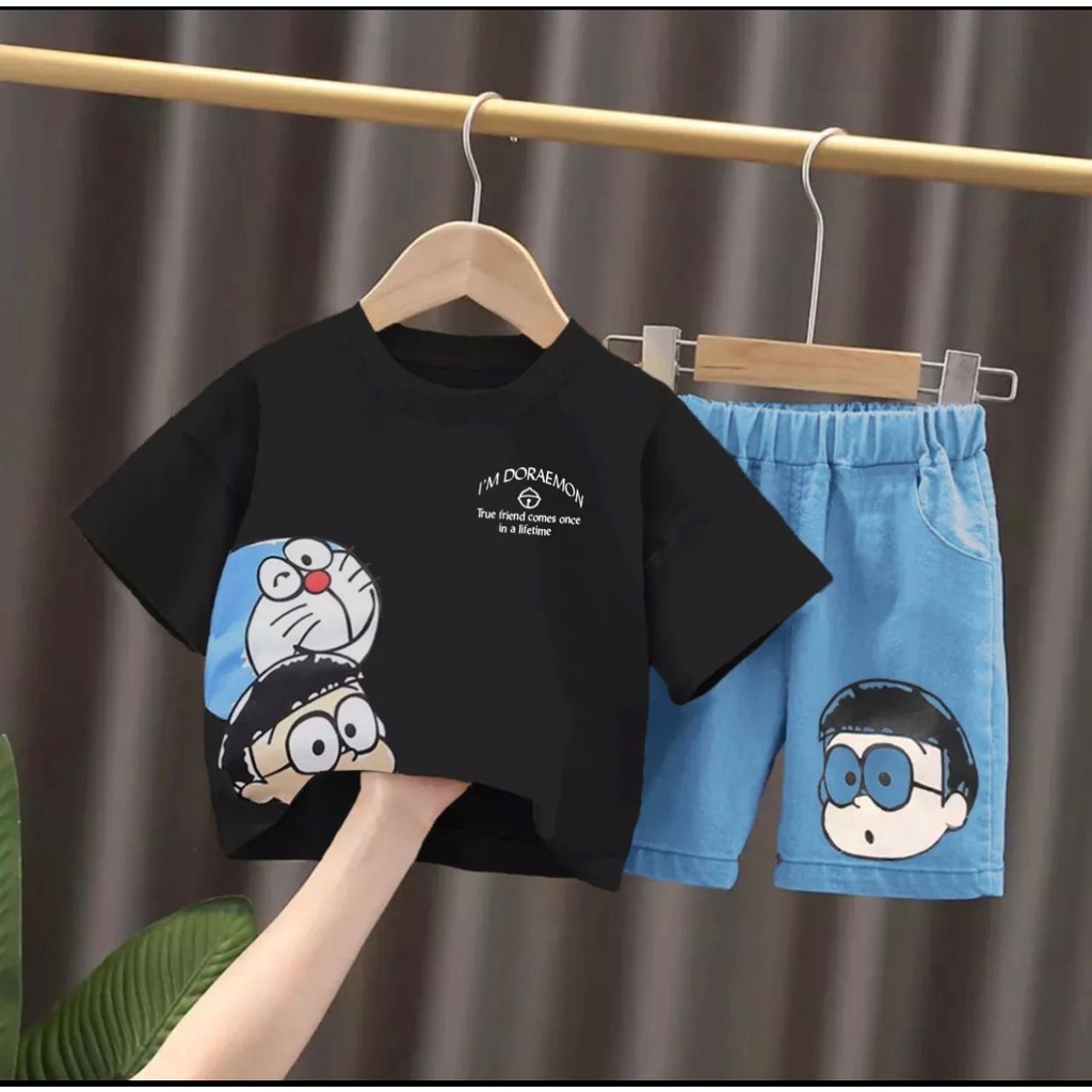 Doraemon and Nobita Model Children's Clothes Suits for Boys and Girls ...