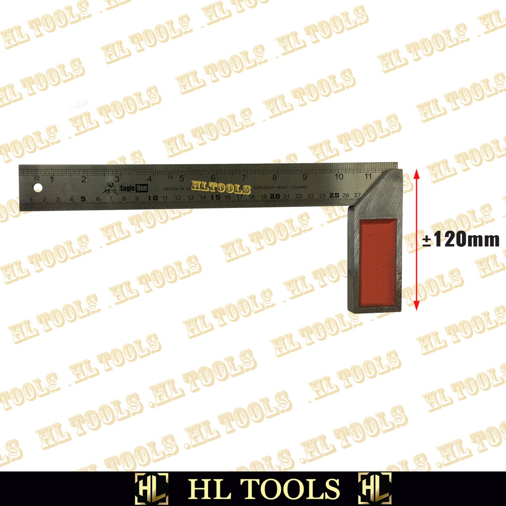 HEAVY DUTY STAINLESS STEEL SESIKU L SQUARE RULER 12" | Shopee Malaysia