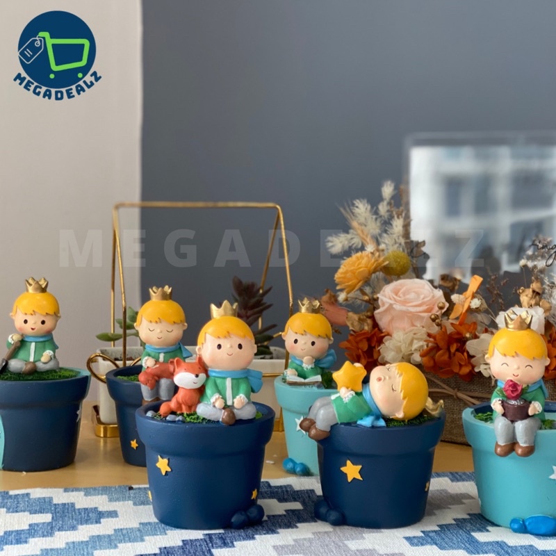 Ready Stock! The Little Prince Flower Pot - Mini Cartoon Plant Vase ...