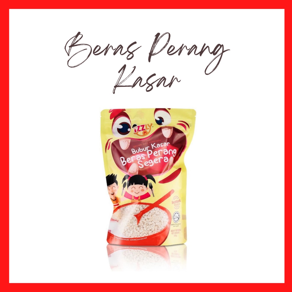 IZZLY Bubur Perang Kasar (bubur kasar beras perang) | Shopee Malaysia