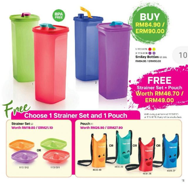 Tupperware Smiley Bottle Set 2L | Shopee Malaysia