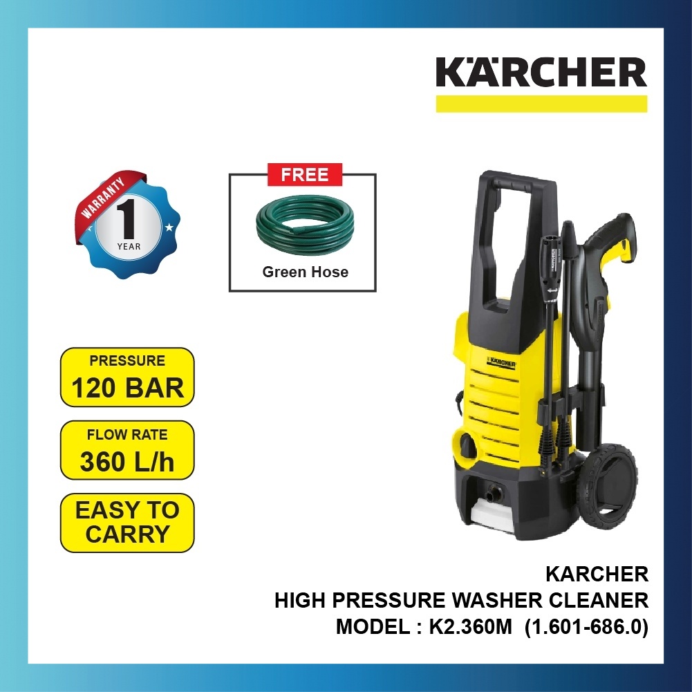 KARCHER K2.360 HIGH PRESSURE WASHER (1400W/120 BAR) | Shopee Malaysia