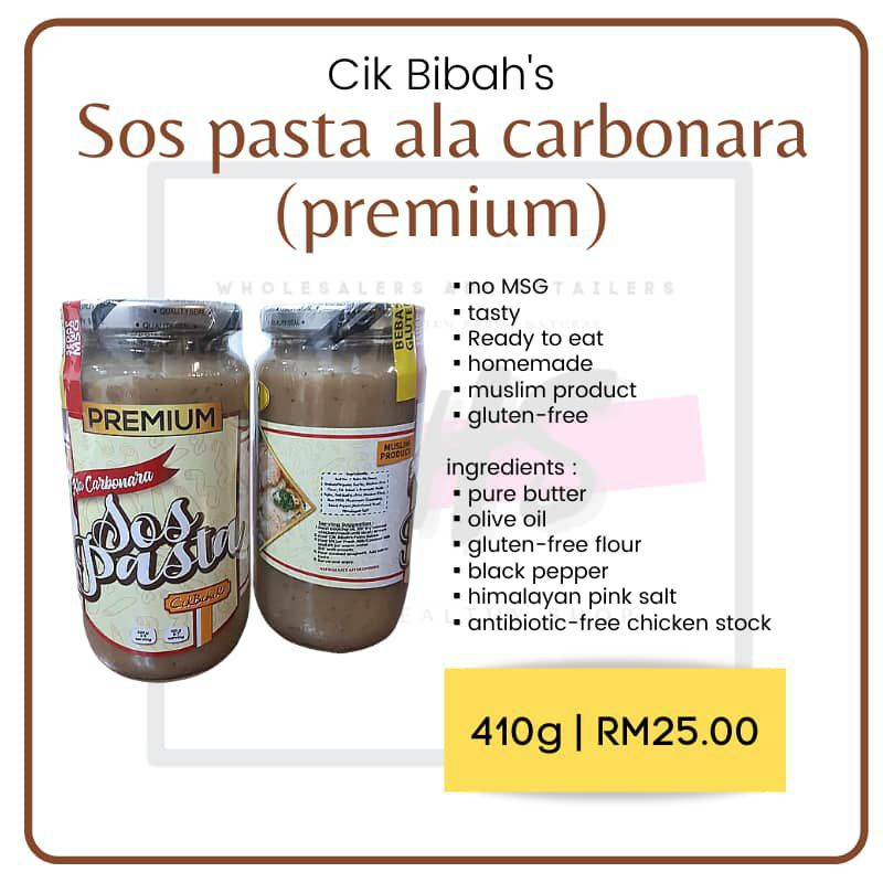 Gluten Free Sos Pasta Carbonara Premium No MSG in Pouch pack | Shopee ...