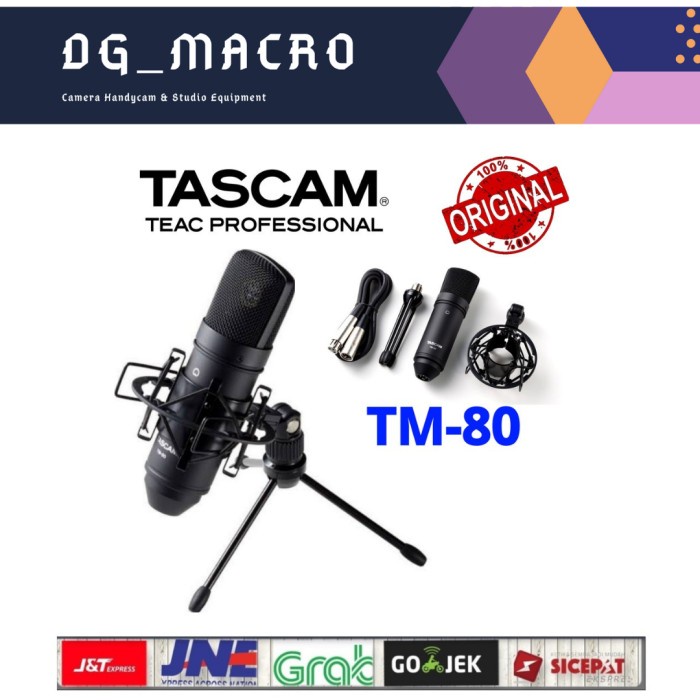 Tascam TM-80 - TM80 - TM 80 Condenser Recording Microphone | Shopee ...