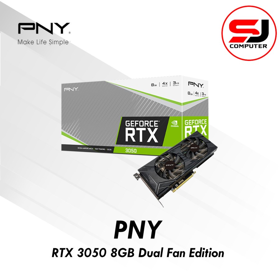 Vga PNY RTX 3050 8GB Dual Fan Edition GeForce RTX3050 | Shopee Malaysia