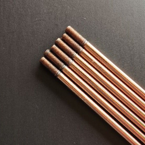 copper rod 12mm (5ft) earth chamber / copper clamp / copper rod socket ...