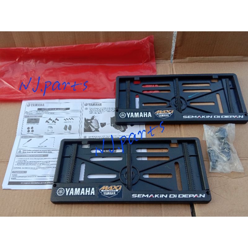 Original Yamaha NUMBER PLATE COVER ( ) Yamaha MAXI LEXI NMAX XMAX TMAX ...