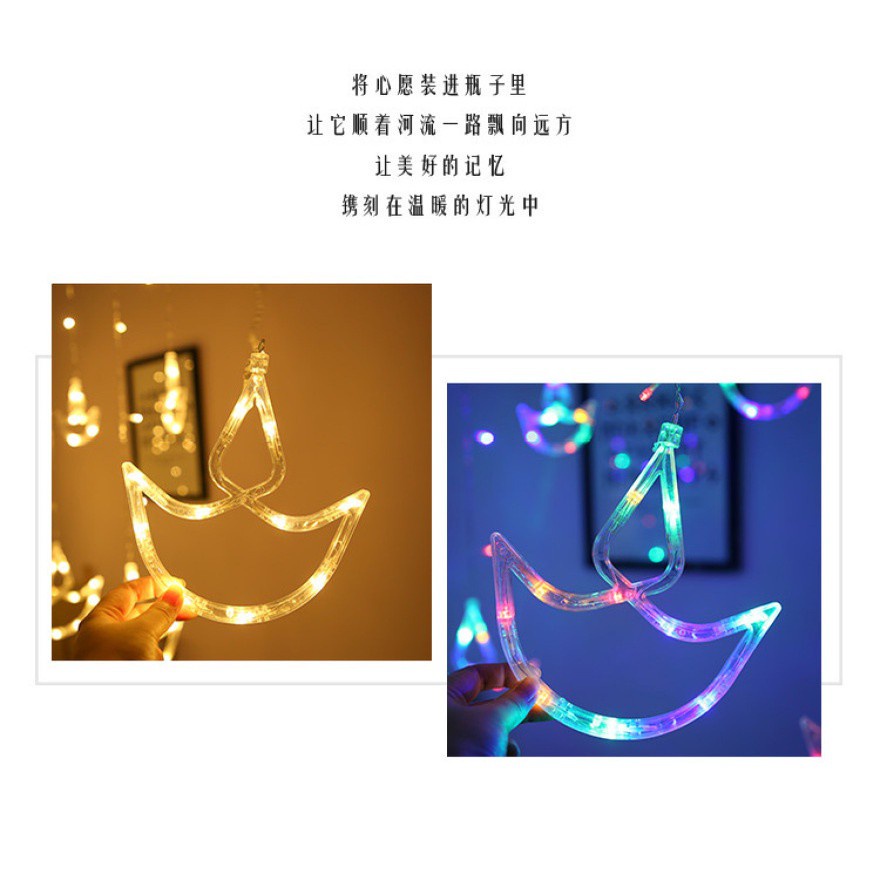 2025 Deepavali LED Curtain Lamp Deepavali Decoration item Happy Diwali ...