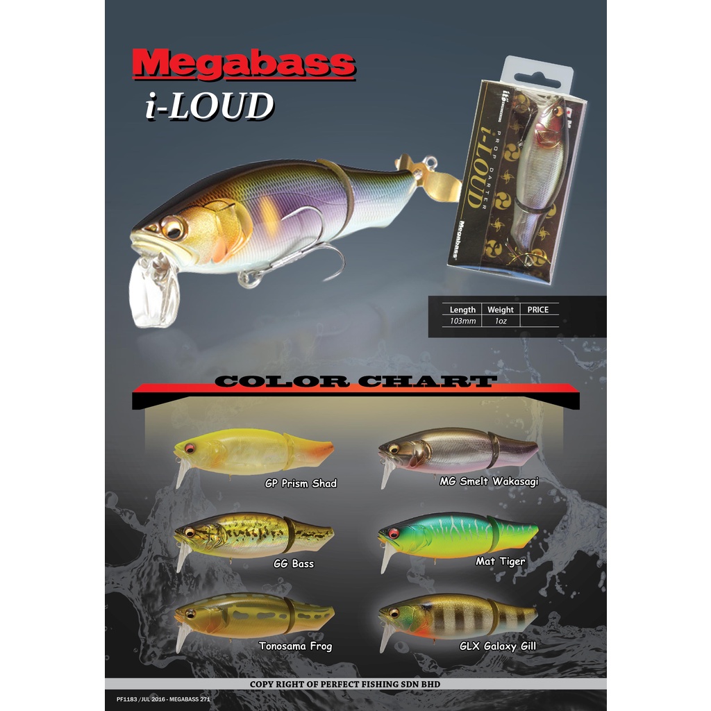 MEGABASS fishing lure i-LOUD TOPWATER PROP BAIT | Shopee Malaysia