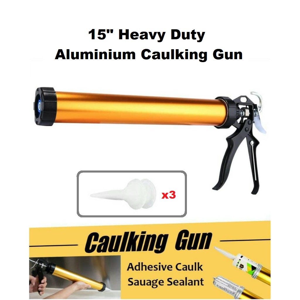 SENSUI 15" Heavy Duty Aluminium Caulking Gun (Gold)/(Silver) | Shopee ...